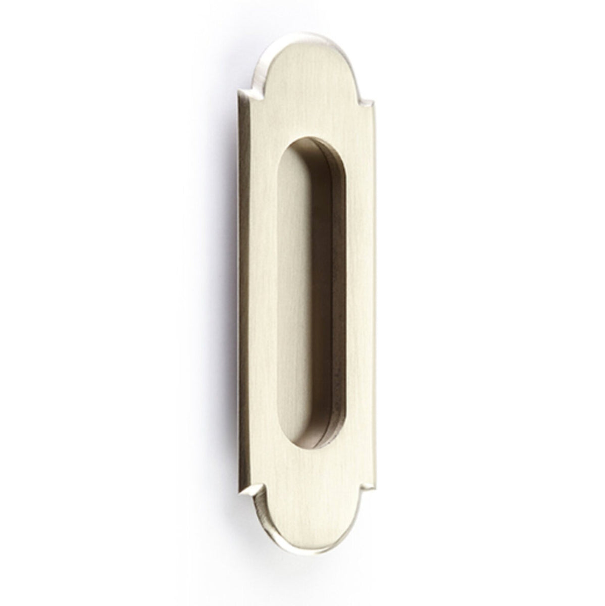 Modern "Fleur" Flush Satin Nickel Recess Door Pull – Forge Hardware Studio