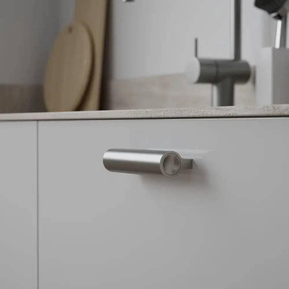 Matte Nickel "Lucente" Tubular Drawer Pulls – Forge Hardware Studio