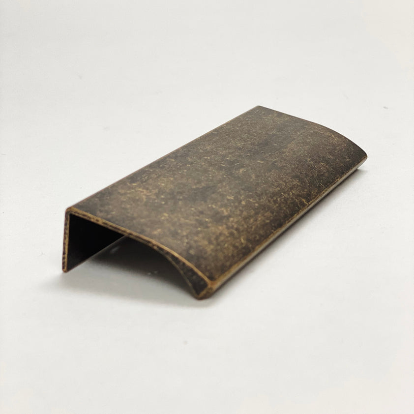 Tab Antique Brass "Edge" Finger Drawer Pulls – Forge Hardware Studio