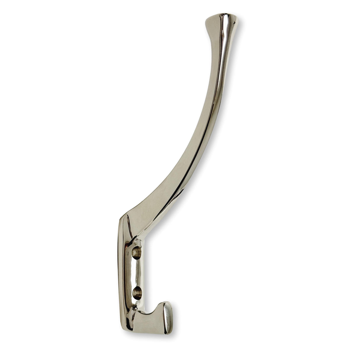 Polished Nickel "Zen" Wall Coat and Hat Hook – Forge Hardware Studio