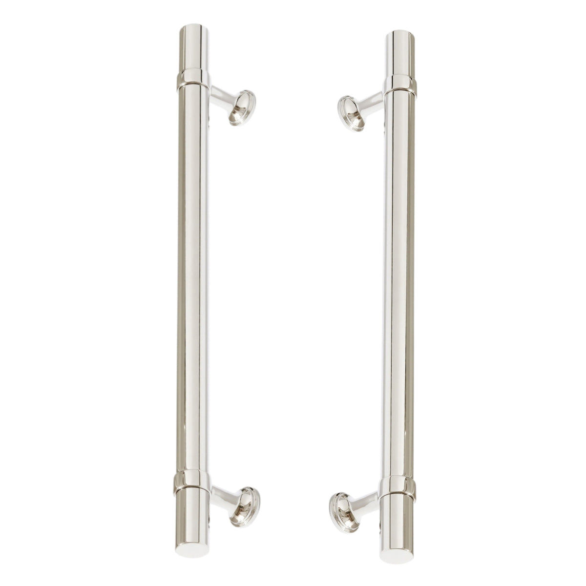 Polished Nickel Smooth "Contemporary" Glass Shower Door Handles – Forge ...