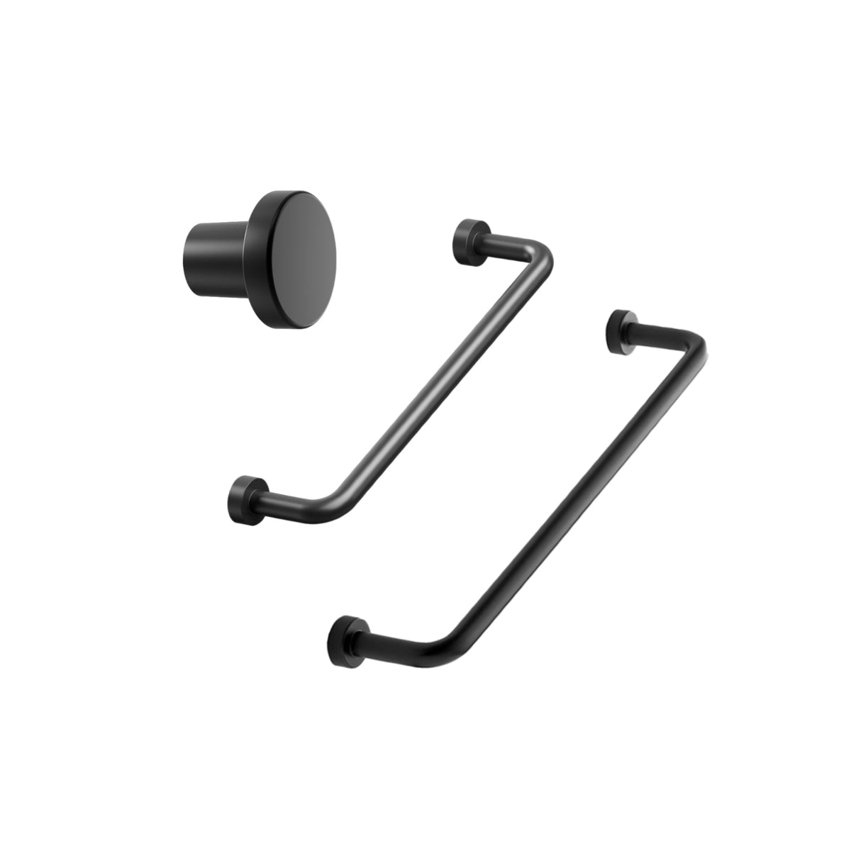 Matte Black "Lounge" Cabinet Knob and Wire Drawer Pulls – Forge ...