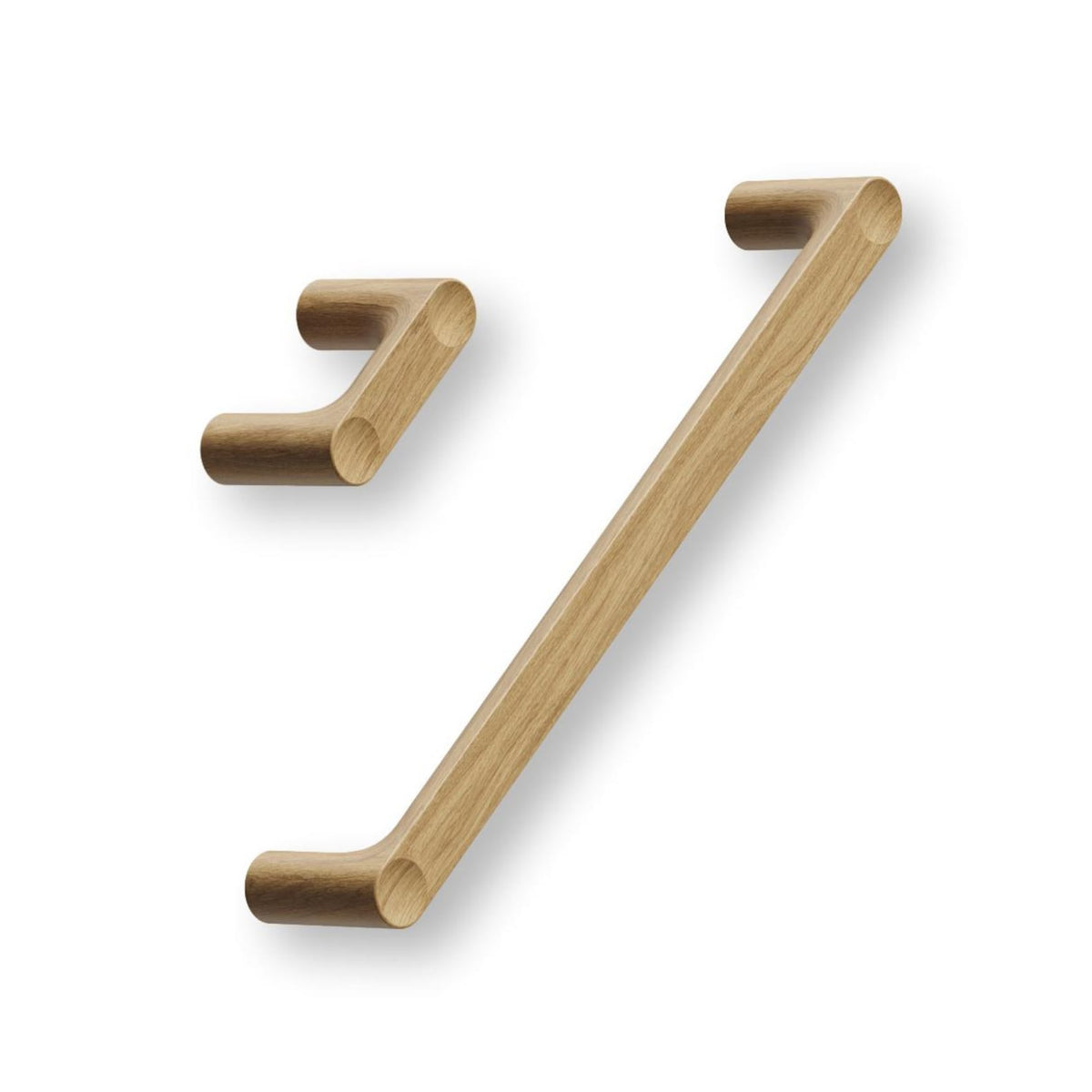 Lacquered Oak Wood "Punto" Cabinet Knob and Drawer Pulls – Forge ...