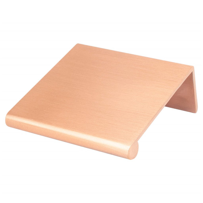 Brushed Copper "Bond" Tab Edge Finger Drawer Pulls in Various Sizes ...