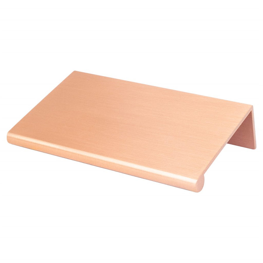 Brushed Copper "Bond" Tab Edge Finger Drawer Pulls in Various Sizes ...