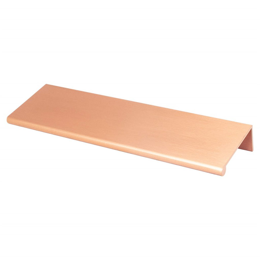 Brushed Copper "Bond" Tab Edge Finger Drawer Pulls in Various Sizes ...