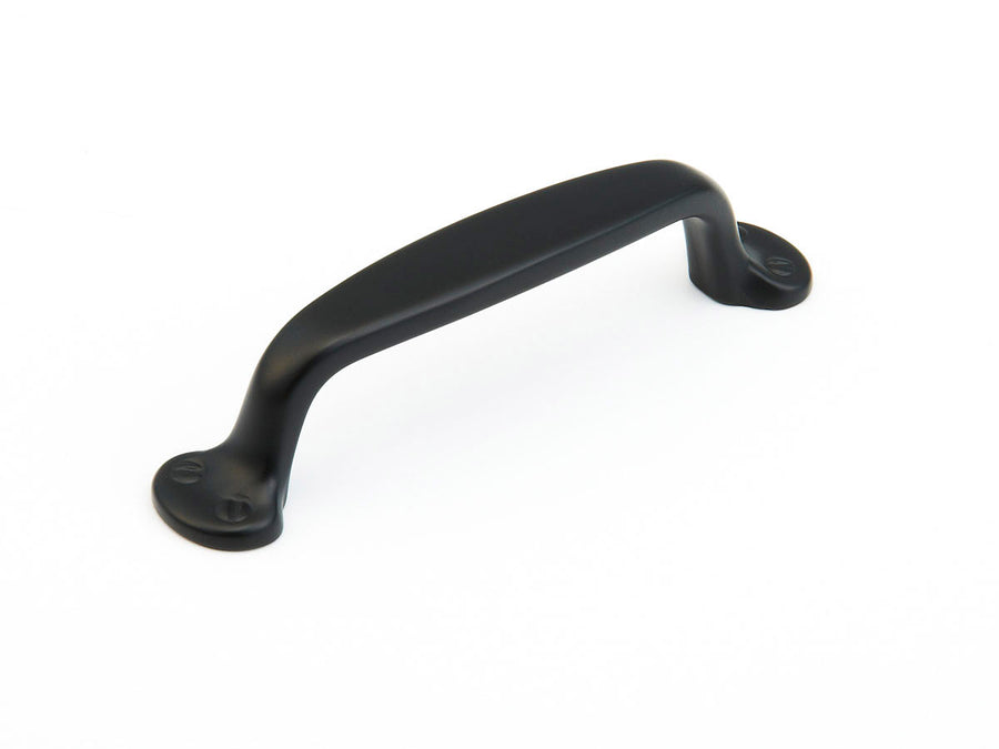 Flat Black "Leah" Drawer Pulls Handles and Cup Pulls – Forge Hardware ...