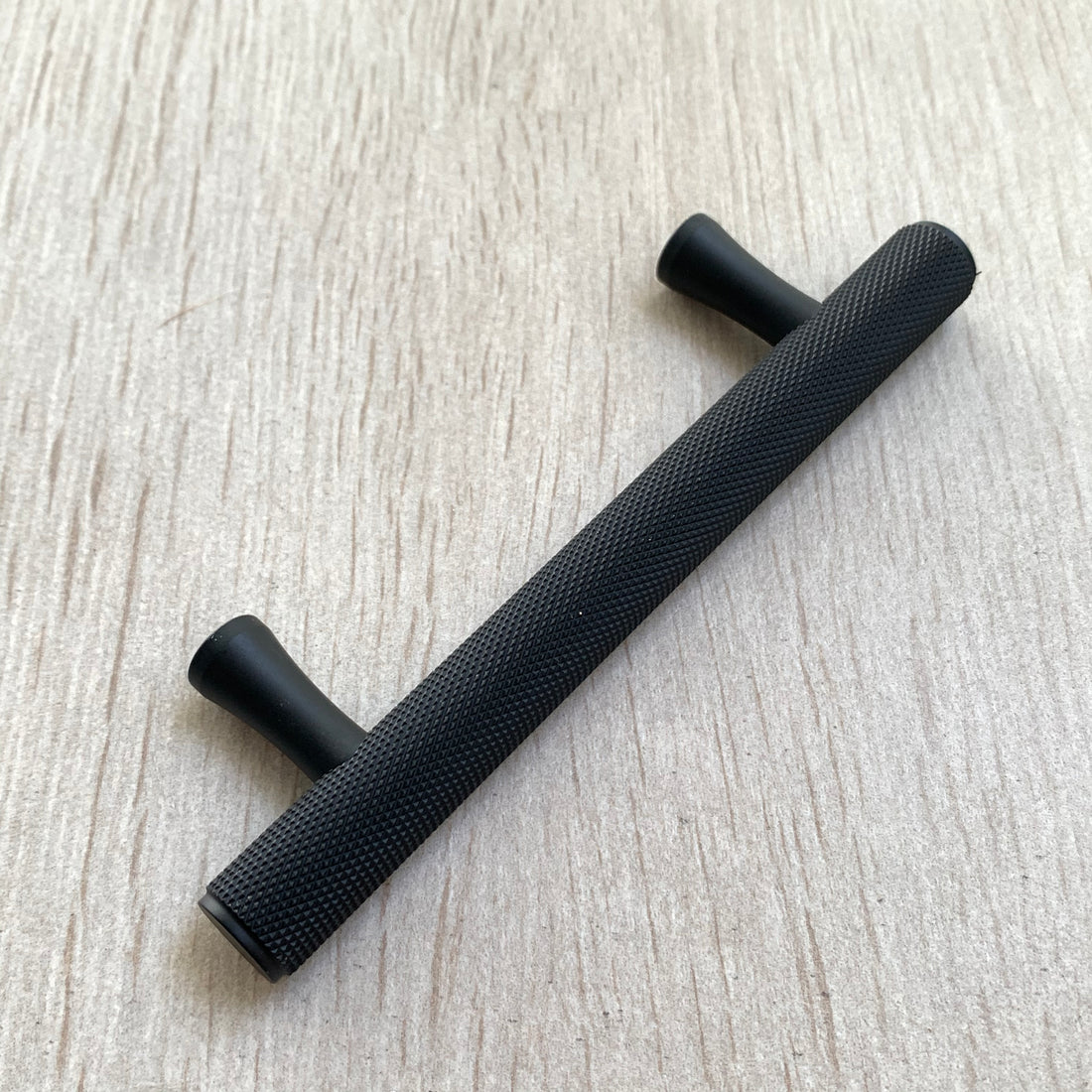 Knurled Matte Black Solid "Texture" Drawer Pulls and Knobs – Forge ...