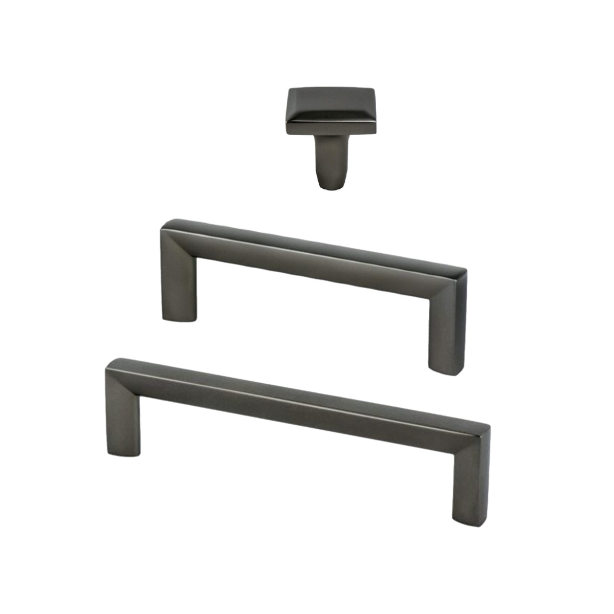Modern Ash Gray "Trane" Drawer Pulls and Cabinet Knob – Forge Hardware ...