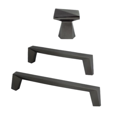 Modern Ash Gray "Wade" Cabinet Knob and Drawer Pulls – Forge Hardware ...