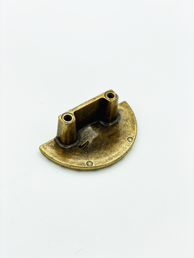 Reeded Antique Brass "Half-Daisy" Round Cabinet Knob – Forge Hardware ...