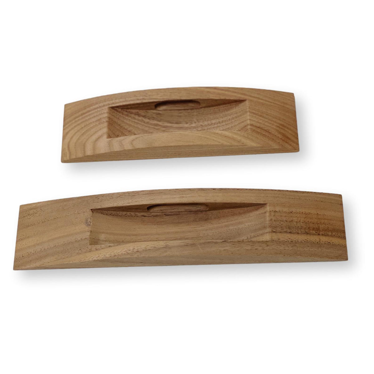 Walnut Flush Mid-century Modern Wood Drawer Handles – Forge Hardware Studio