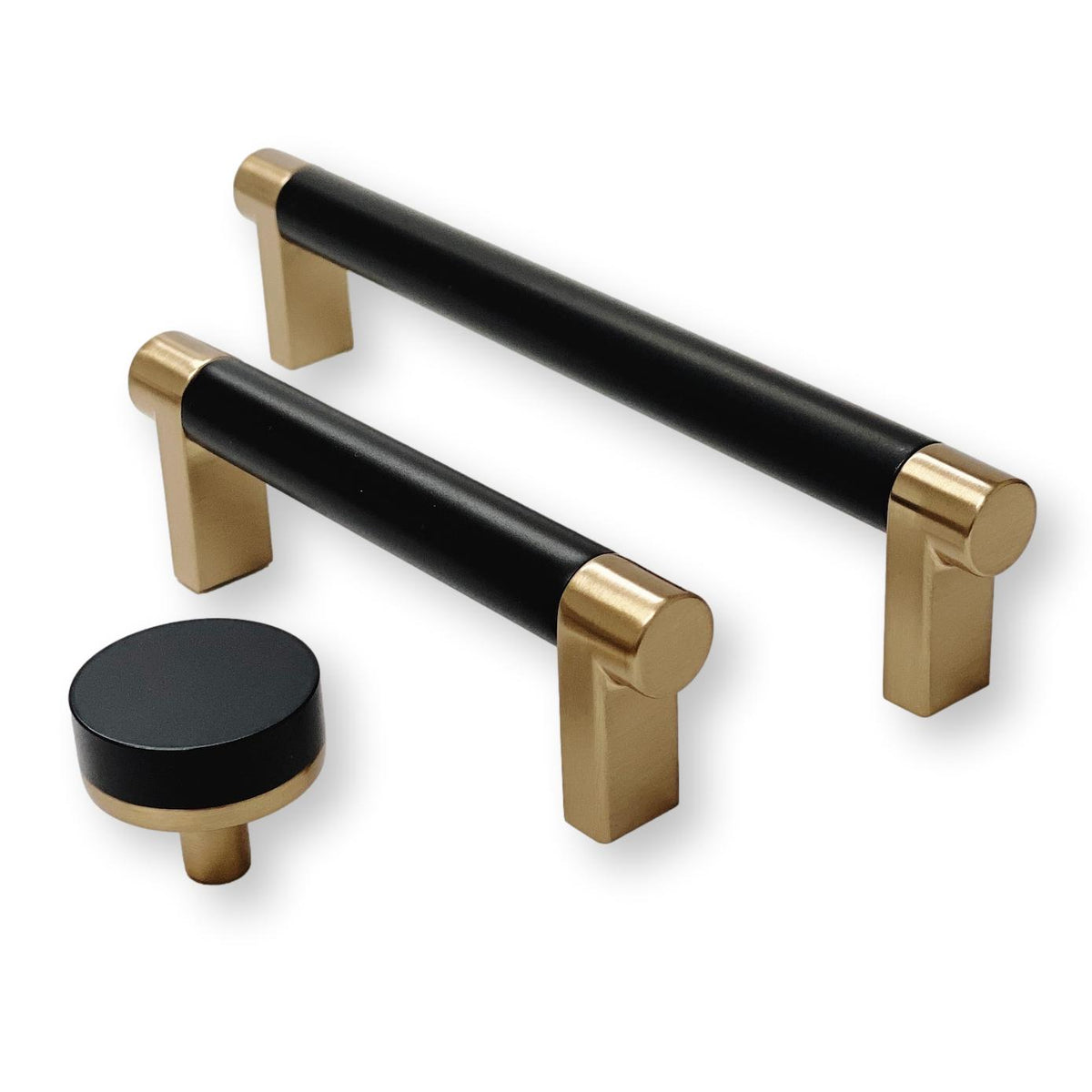 Smooth Select Champagne Bronze and Black Dual-Finish Knobs and Pulls ...